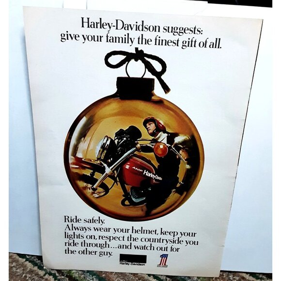 Harley-Davidson | Wall Decor | 974 Harley Davidson Amf Ride Safely ...